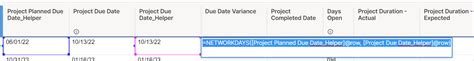how to calculate variance between dates with referenced values