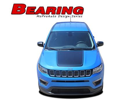 Bearing 2017 2021 Jeep Compass Vinyl Graphics Decal Stripe Hood