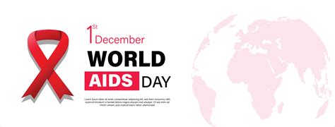 World Aids Day December 1 Th Awareness Red Ribbon As Symbol Hiv And