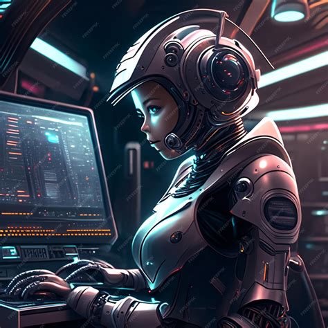 Premium Ai Image Techno Intrusion Robot Hacker Illustration Breaking