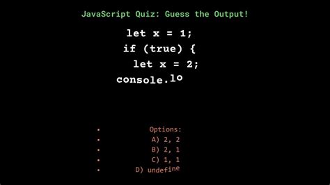 The Javascript Output Guessing Challenge Youtube