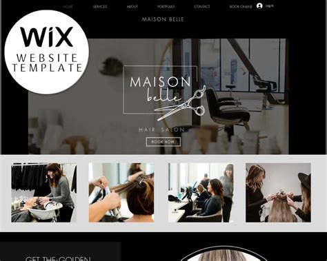 Salon Website Template Hair Salon Website Wix Website Template