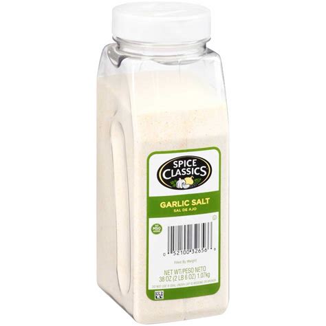 Spice Classics Garlic Salt 38 Oz Container 6 Per Case Zebit Preview