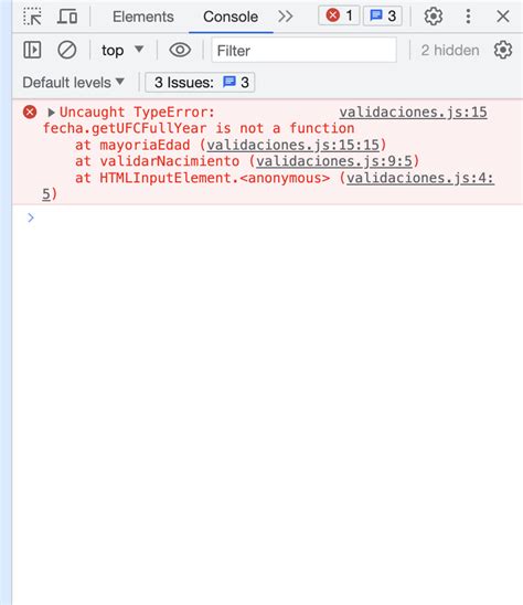 Duda Error Js En La Web Validación De Formularios Y Html5