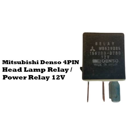 Mitsubishi Denso 4PIN Head Lamp Relay Power Relay 12V Shopee Malaysia
