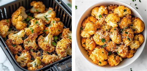 Air Fryer Crispy Parmesan Cauliflower Recipes Cooking