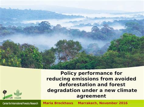 Pptx Policy Performance For Reducing Emissions From Avoided