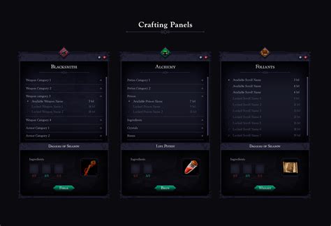 UI Design For The A Miserable Truth RPG Game On Behance