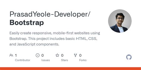 Github Prasadyeole Developerbootstrap Easily Create Responsive