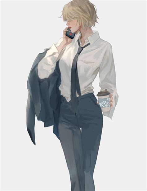 Safebooru 1girl Black Jacket Black Pants Blonde Hair Breasts Formal