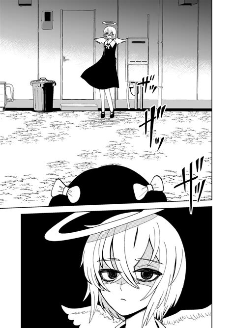 「このページで天使がこの表情をした理由は、前ページまでの流れで「幻覚でしかない自分では四季の役には立てない」と察し自分自身」さりい・bの漫画