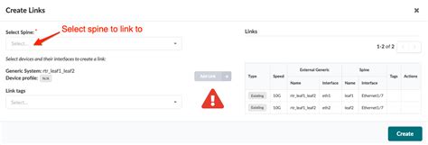 Add Links To Spine Apstra 4 1 Juniper Networks