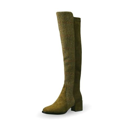 Luxurious Alana Harris Tweed Boots