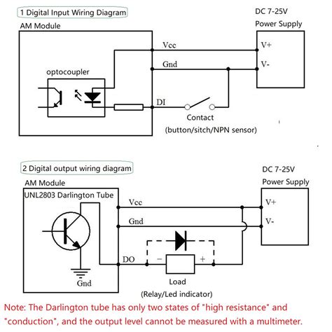 Dc 7 25v 8di 8do Rs485 Digital Npn Input And Output Module Optocoupler