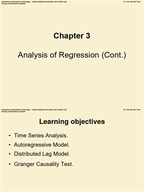 Chapter 3 Analysis Of Regression Part 2 Pdf Time Series