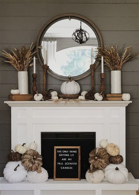 Fall Mantle Decor Fireplace Mantel Decor Fall Decorations