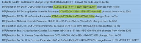 Srm Dtr Can The Information Events Show The Profile Parameter Name