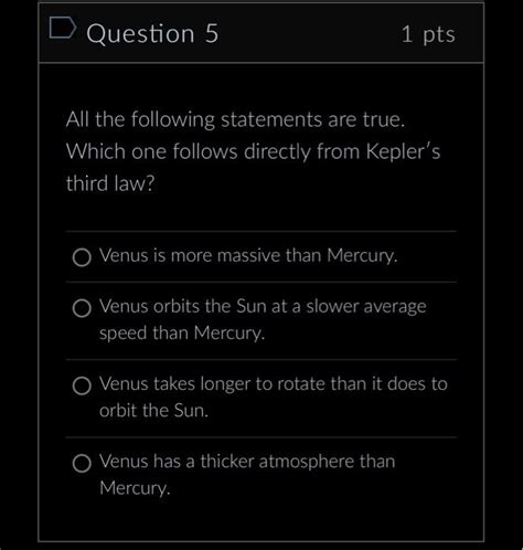 Solved Question 6 1pts Suppose A Comet Orbits The Sun On A