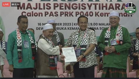 MB Terengganu Calon Pas PRK Kemaman Selak Selak