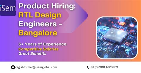 Vagish Kumar On Linkedin Hiring Rtldesign Vlsidesign Bangalorejobs Hyderabadjobs Productfirm