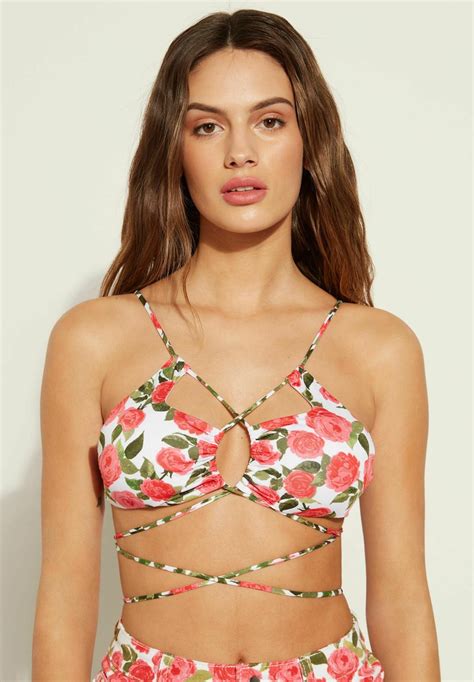 Tezenis Romantic Roses Góra Od Bikini Różowy Zalando Pl