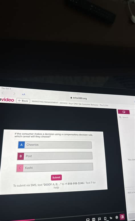 Solved If The Consumer Makes A Decision Using A Compensatory