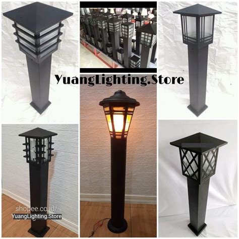 Jual Lampu Taman Minimalis Tiang Lampu Hias Tiang Pagar Dekorasi Dinding Batik Shopee Indonesia