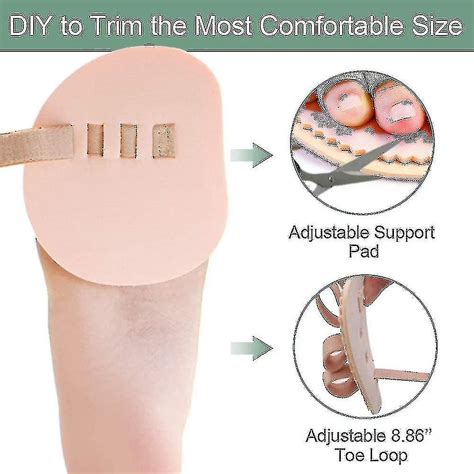 Toe Straightener Hammer Toes Corrector Pack Of 2 3 Holes For Claw Toe