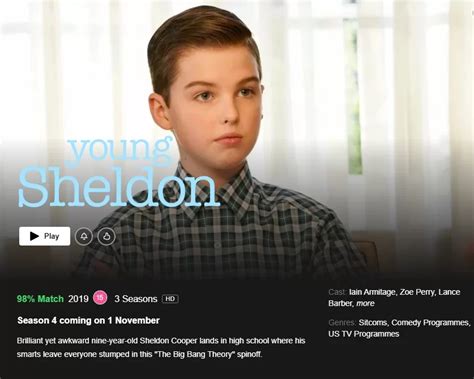 ¿cuándo Estarán En Netflix Las Temporadas 4 5 Y 6 De El Joven Sheldon