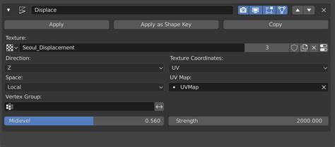 Materials How Can I Access Displacement Modifier Z Coordinates In The