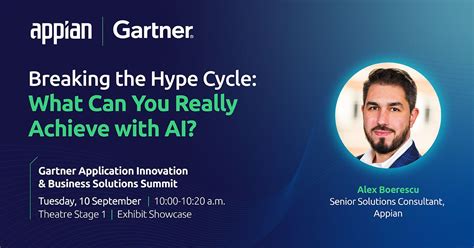 How To Break The Ai Hype Cycle At Gartner Apps Appian Posted On The Topic Linkedin