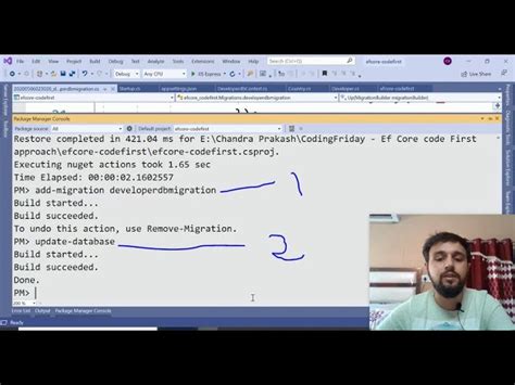 Entity Framework Core Migrations To Create Database Using
