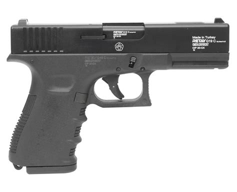 Пистолет охолощенный G19C, (Glok 19), черный, кал. 9mm. P.A.K – купить ...