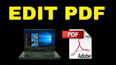 How To Edit PDF In Windows PC Laptop YouTube