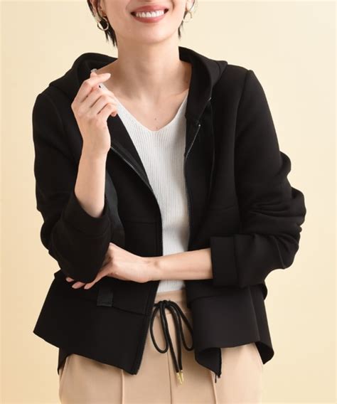 Interplanet（インタープラネット）の「ダンボールニットフリルzipパーカー（その他アウター）」 Wear