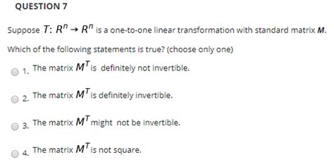 Solved QUESTION Suppose T R R Is A One To One Linear Chegg Com