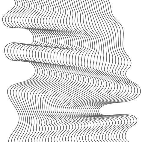 Abstract Wave Element For Design Stylized Line Art Background Vector Illustration Curved Wavy