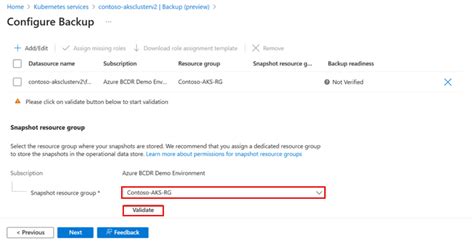 azure backup을 사용하여 azure kubernetes service 백업 azure backup