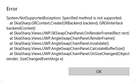 Notsupportedexception When Trying To Use Skglview Issue Mono
