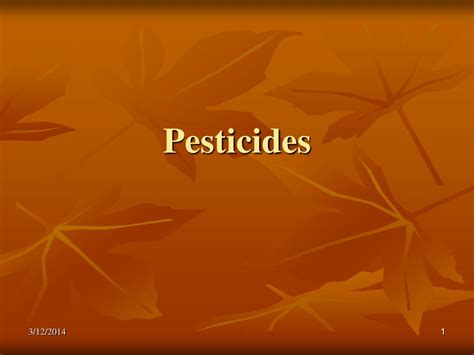 Ppt Pesticides Powerpoint Presentation Free Download Id437643