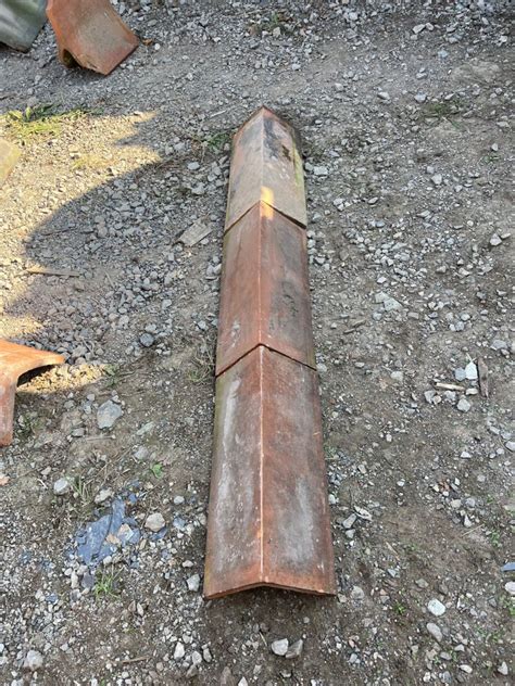 Terracotta Angled Ridge Tiles Authentic Reclamation