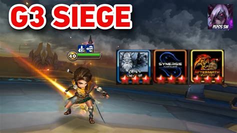 G3 Siege Chevalier Vs Synergie Vs Af Legends Summoners War YouTube