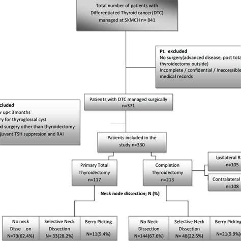 Flow Chart Showing Patients Selection And Distribution Neck Node
