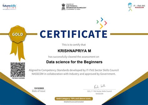 Krishnapriya M On Linkedin Nasscom Gov Futureskills