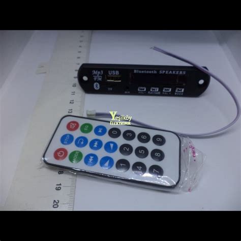 Arduino Bluetooth MP3 Çözücü Modülü SD Kartlı USB 2 0 FM Radyo Uzaktan
