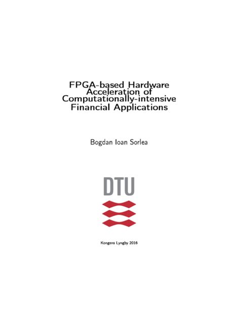 Pdf Fpga Based Hardware Acceleration Of Computationally Intensive