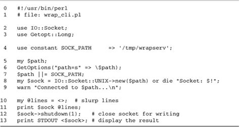 Using Unix Domain Sockets For Datagrams Network Programming With Perl
