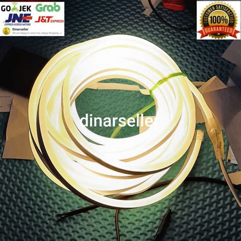 Jual Neon Flex 1 Meter 220v Led Neon Fleksibel Selang Susu Tanpa Soket