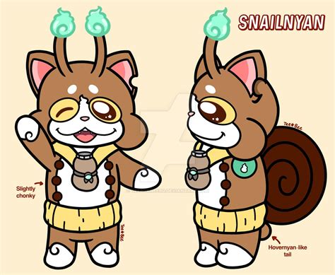 Yokai Watch Oc Snailnyan By Teebokneebo On Deviantart