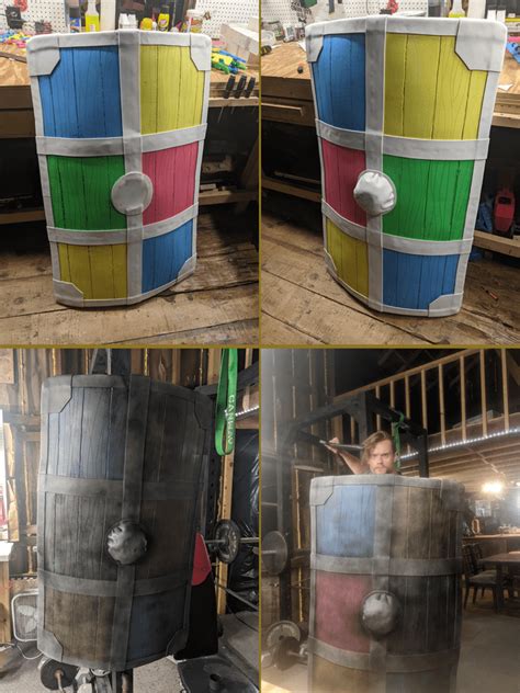 Current Wip Of A Tower Shield For Our Larp Org Part 2 Got The First
